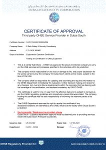 Licenses & approvals - BSAFE SAFETY
