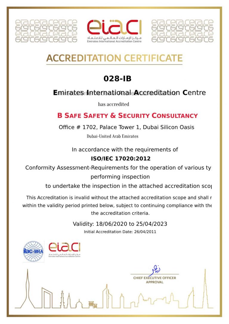 Licenses & approvals - BSAFE SAFETY